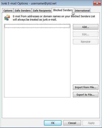 Advanced How to Block an Email Address or an Entire Domain | PTD